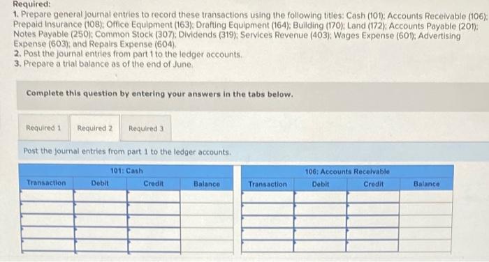 Solved Problem 2-2A (Algo) Preparing and posting Journal | Chegg.com