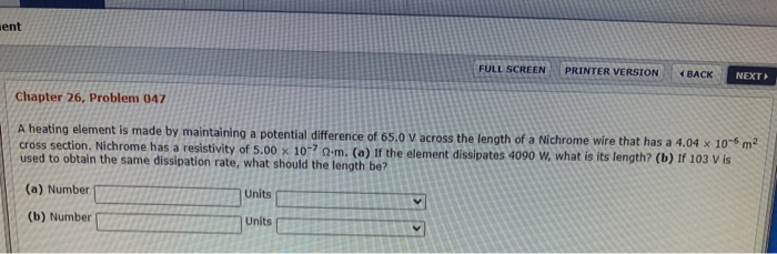 Solved ent FULL SCREEN PRINTER VERSION | Chegg.com