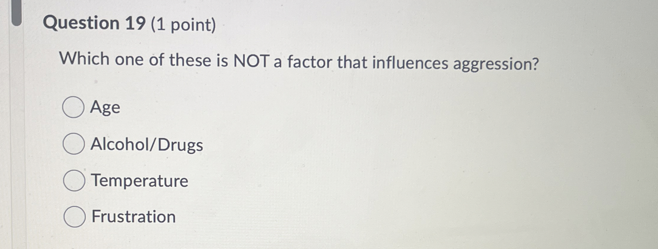 High Quality SOLUTION Question 19 (1 ﻿point)Which one of these is NOT a | Chegg.com