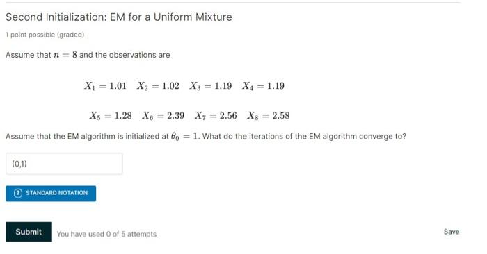 Solved 5. Mixture of Uniforms A Bookmark this page Homework | Chegg.com
