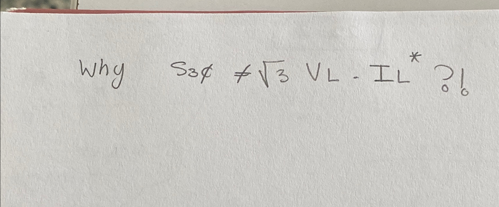 Solved Why s3φ≠32VL. ﻿IL L**?! | Chegg.com