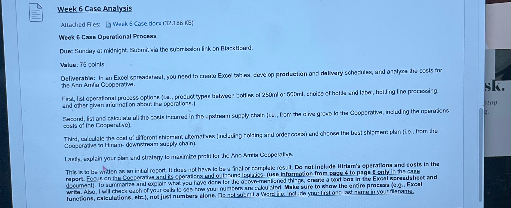 Solved Week 6 ﻿Case AnalysisAttached Files: ﻿Week 6 | Chegg.com