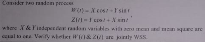 Solved Consider two random | Chegg.com