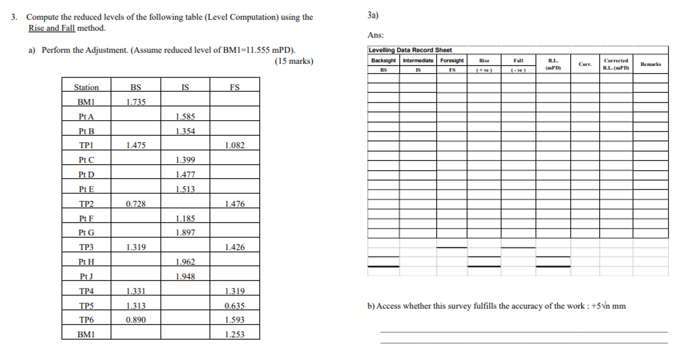 Solved Compute the reduced levels of the following table | Chegg.com