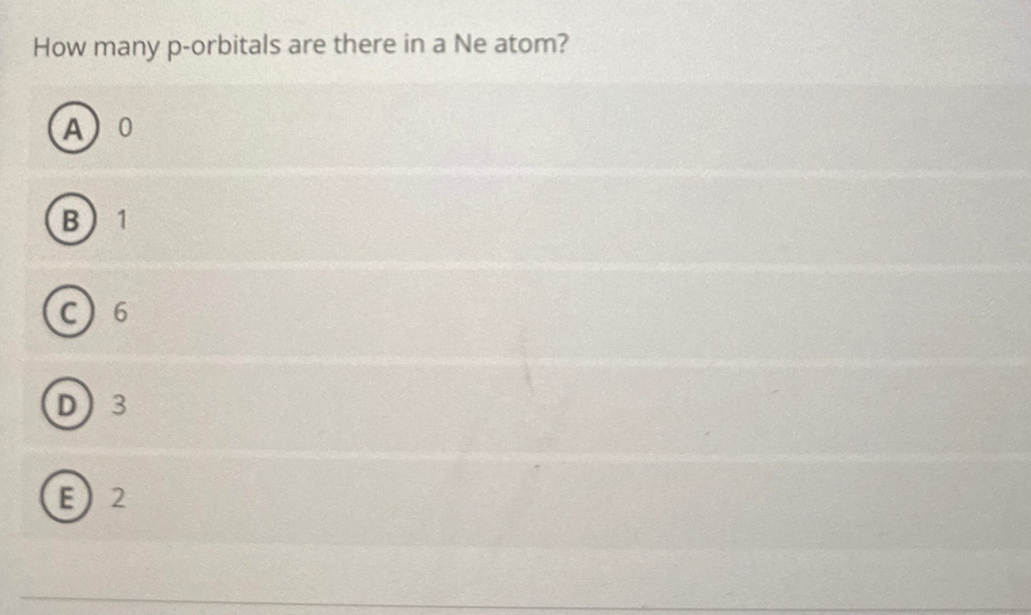 Solved How many p-orbitals are there in a Ne atom?0163 2 | Chegg.com