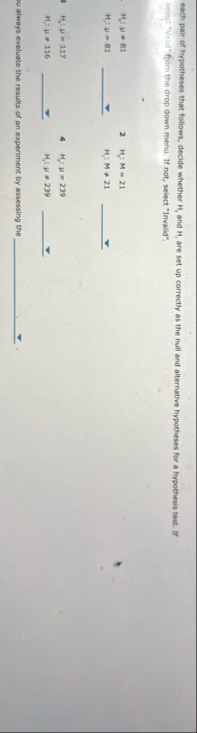 Solved each pair of hypotheses that follows, decide whether | Chegg.com