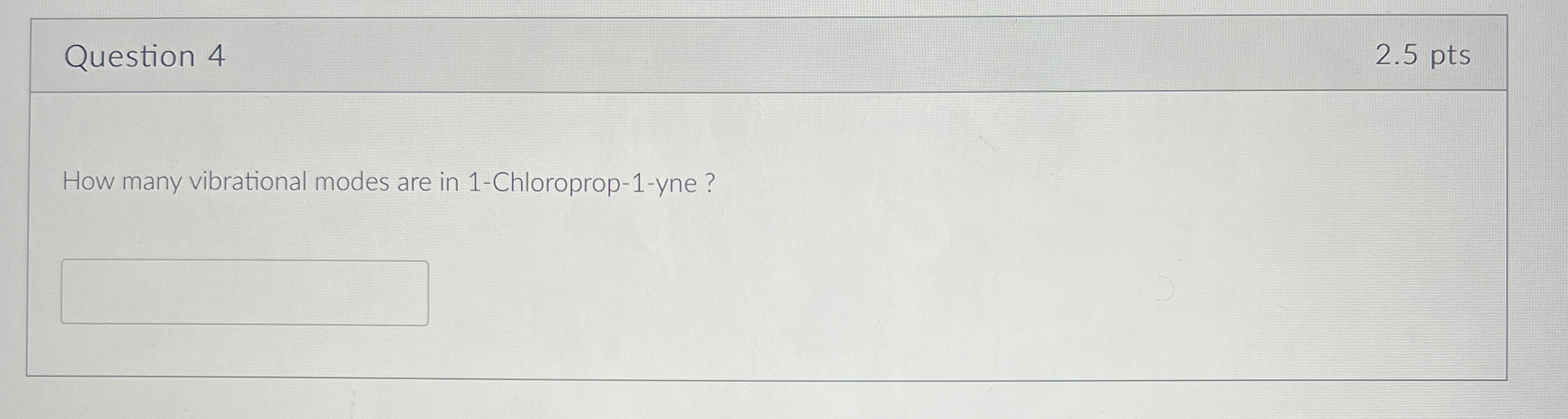 Solved Question 4How many vibrational modes are in | Chegg.com