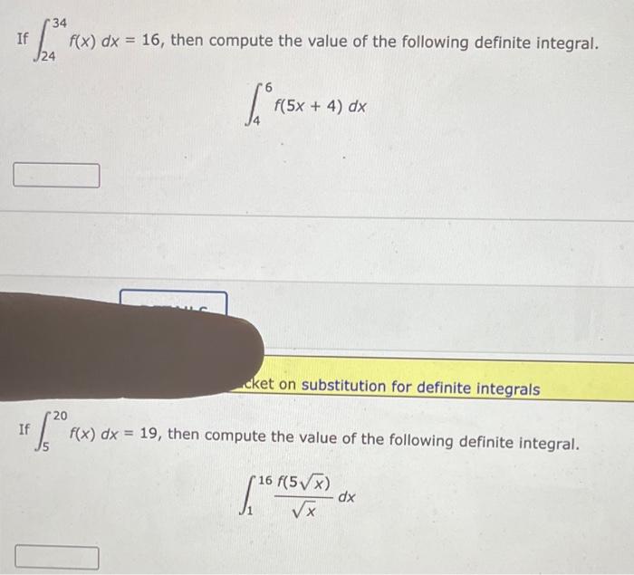Solved If ∫2434f(x)dx=16, then compute the value of the | Chegg.com