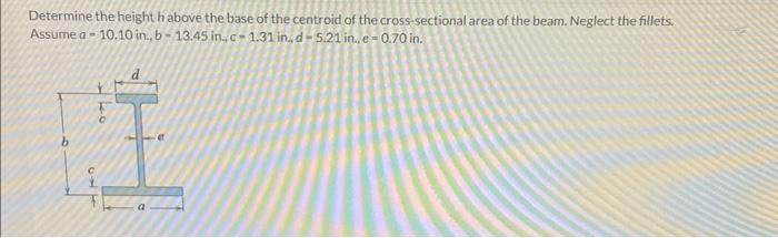 Solved Determine the height h above the base of the centroid | Chegg.com