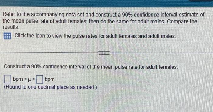 Solved Refer to the accompanying data set and construct a | Chegg.com