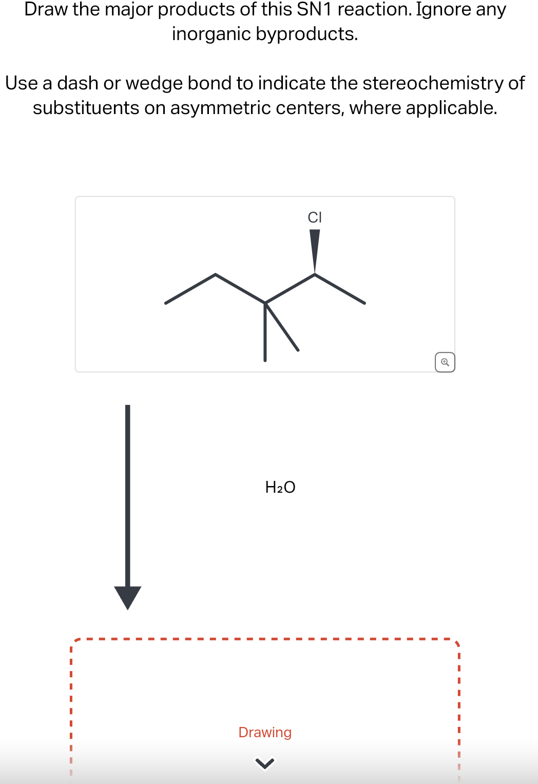 Solved Draw the major products of this SN1 ﻿reaction. Ignore | Chegg.com