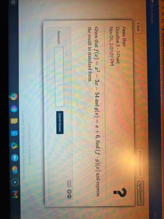 Solved LILLA Delta Math