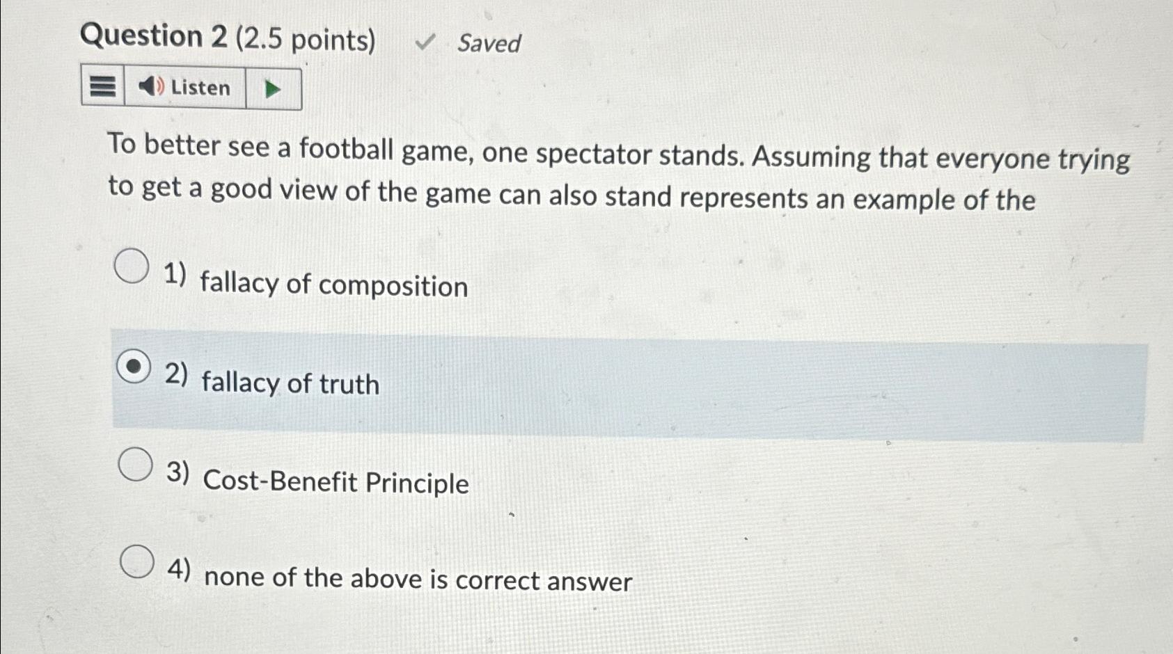 Solved Question 2 (2.5 ﻿points) ﻿SavedTo better see a | Chegg.com