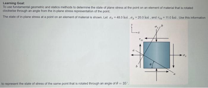 Solved Learning Goal: To use fundamental geometric and | Chegg.com