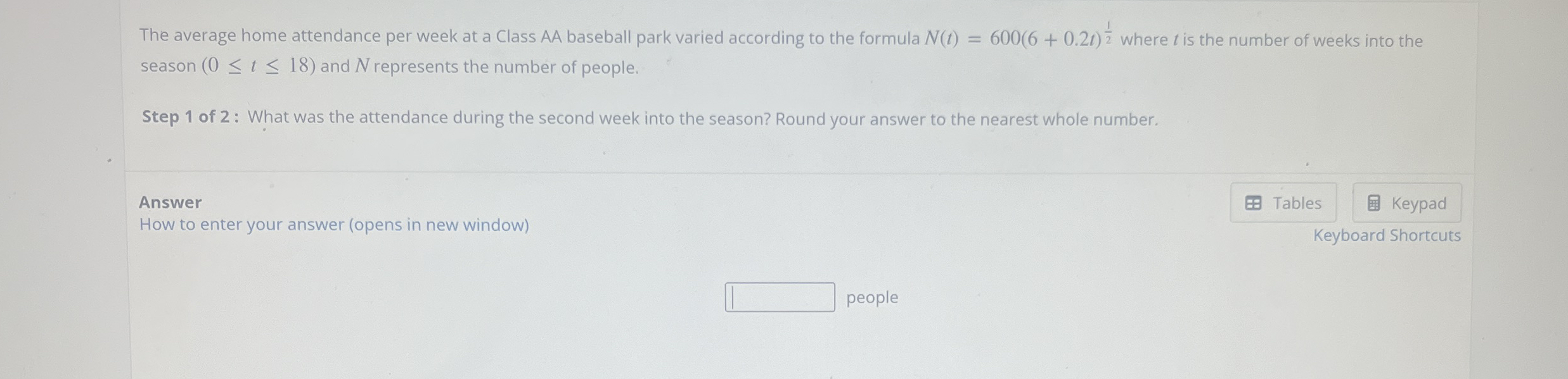 Solved The average home attendance per week at a Class AA | Chegg.com