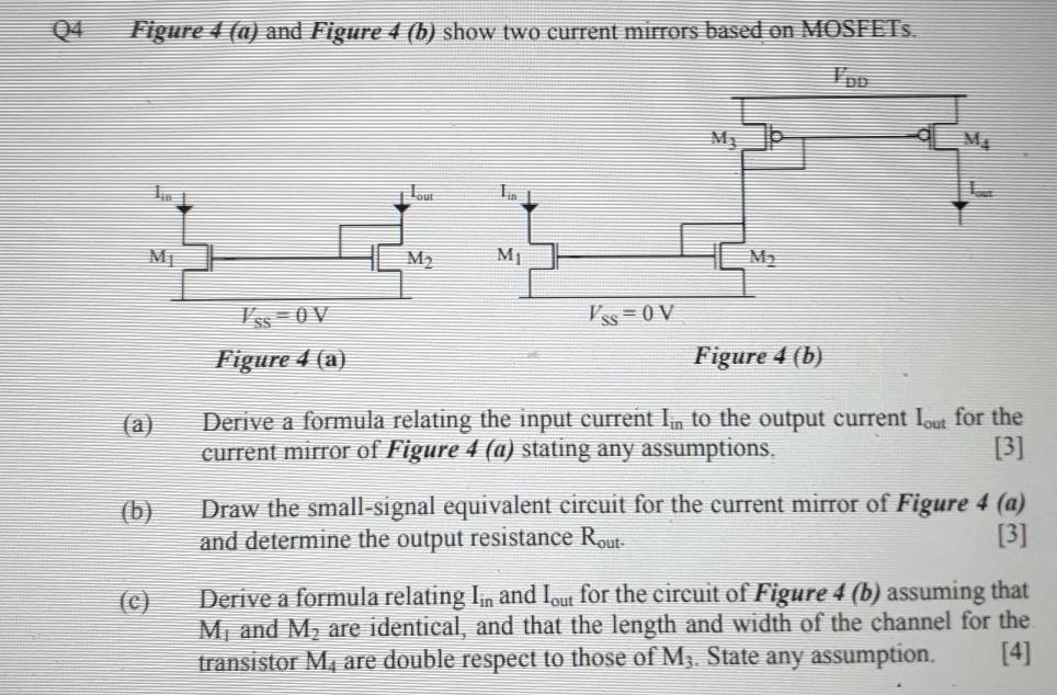 Solved Figure 4 (a) and Figure 4 (6) show two current | Chegg.com