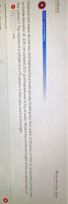 Solved eedback I See Periodic Table COAST Tutorial Problem | Chegg.com