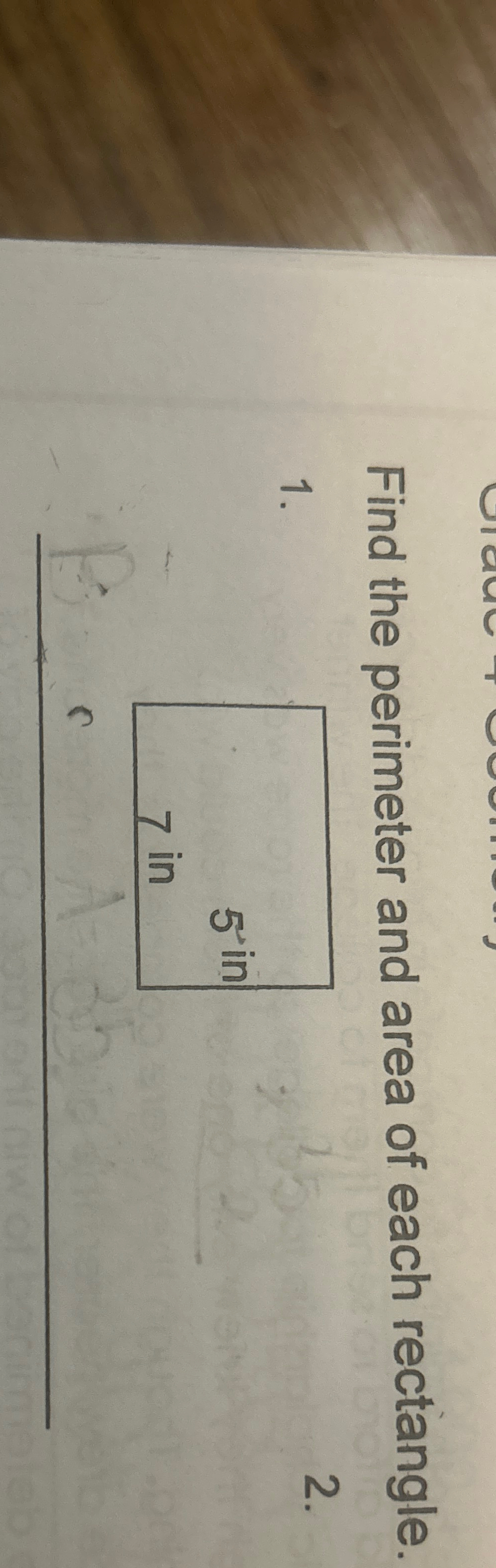Solved Find the perimeter and area of each rectangle.1.2.r | Chegg.com