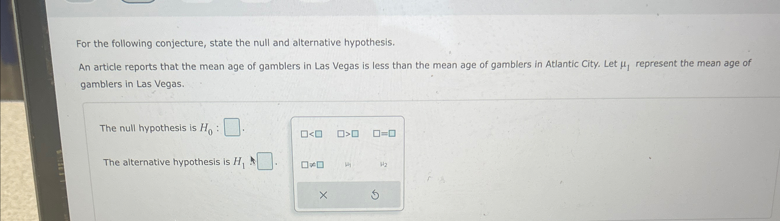 Solved For the following conjecture, state the null and | Chegg.com