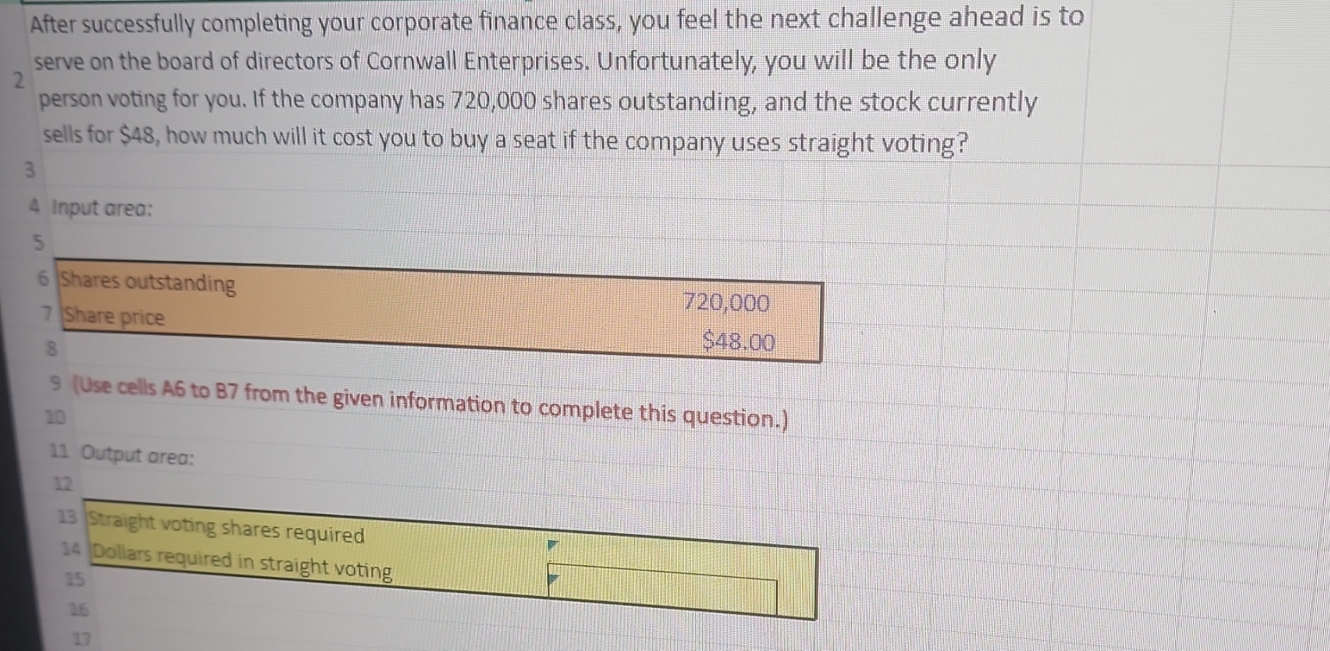 Solved After successfully completing your corporate finance | Chegg.com