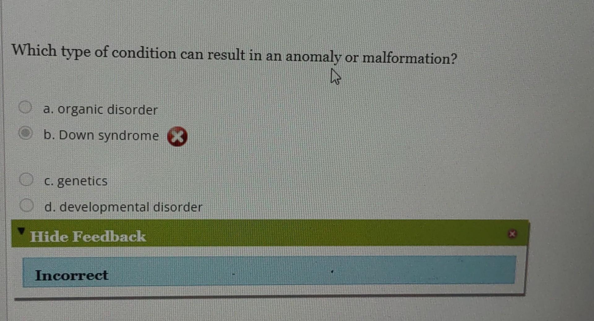 Which type of condition can result in an anomaly or | Chegg.com