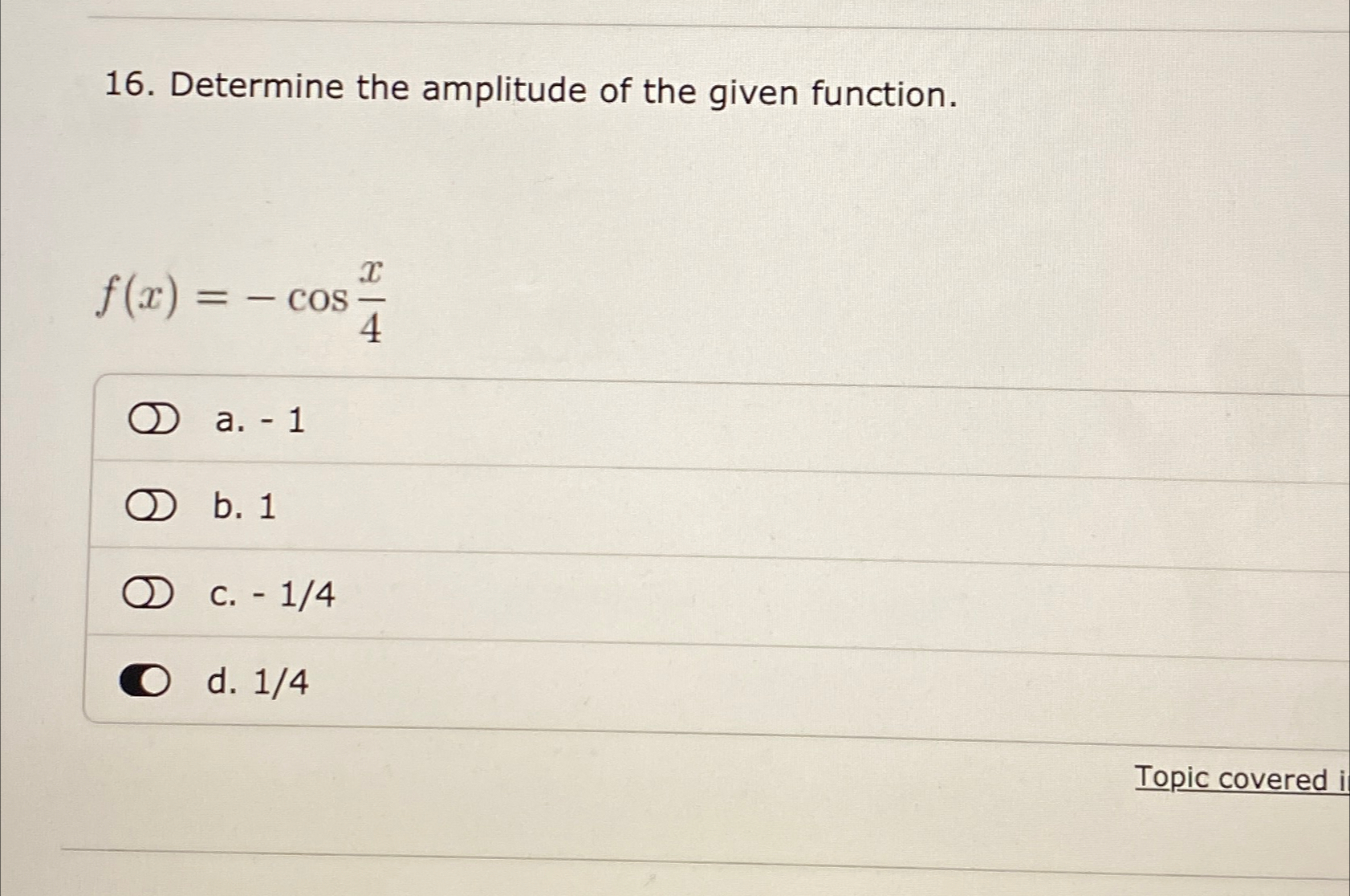 Solved Determine the amplitude of the given | Chegg.com