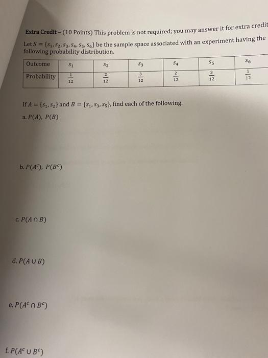 Solved Extra Credit - (10 Points) This problem is not | Chegg.com
