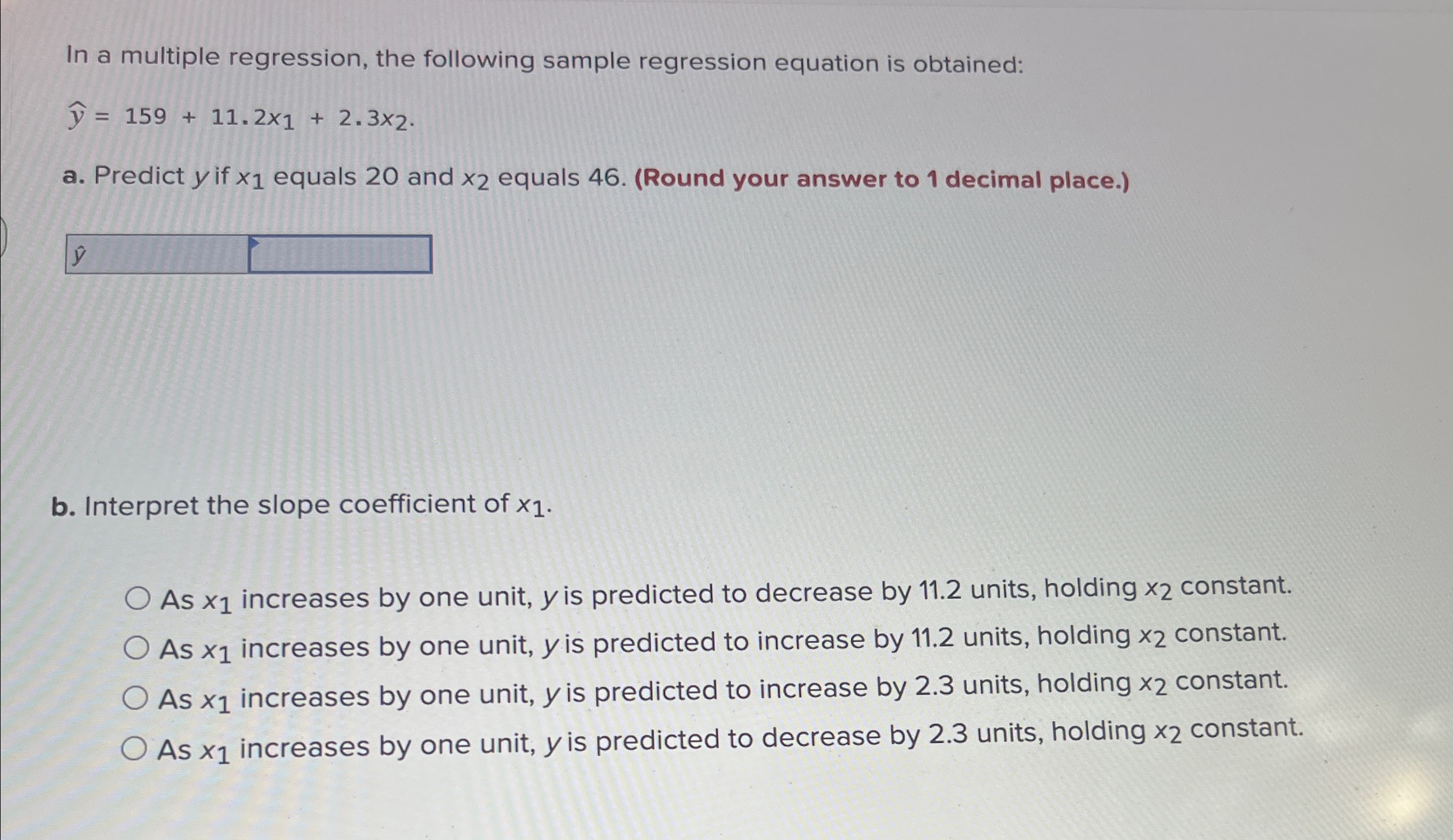 Solved In a multiple regression, the following sample | Chegg.com
