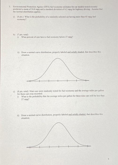 Solved 1. (6 pts, total) Use the Standard Normal | Chegg.com