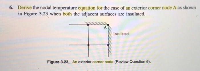 Solved 6. Derive the nodal temperature equation for the case | Chegg.com