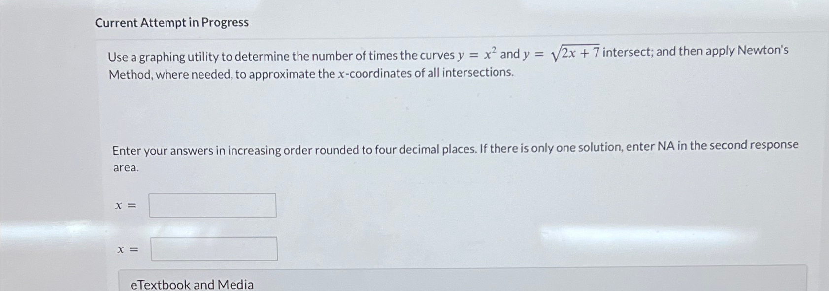 Solved Current Attempt in ProgressUse a graphing utility to | Chegg.com