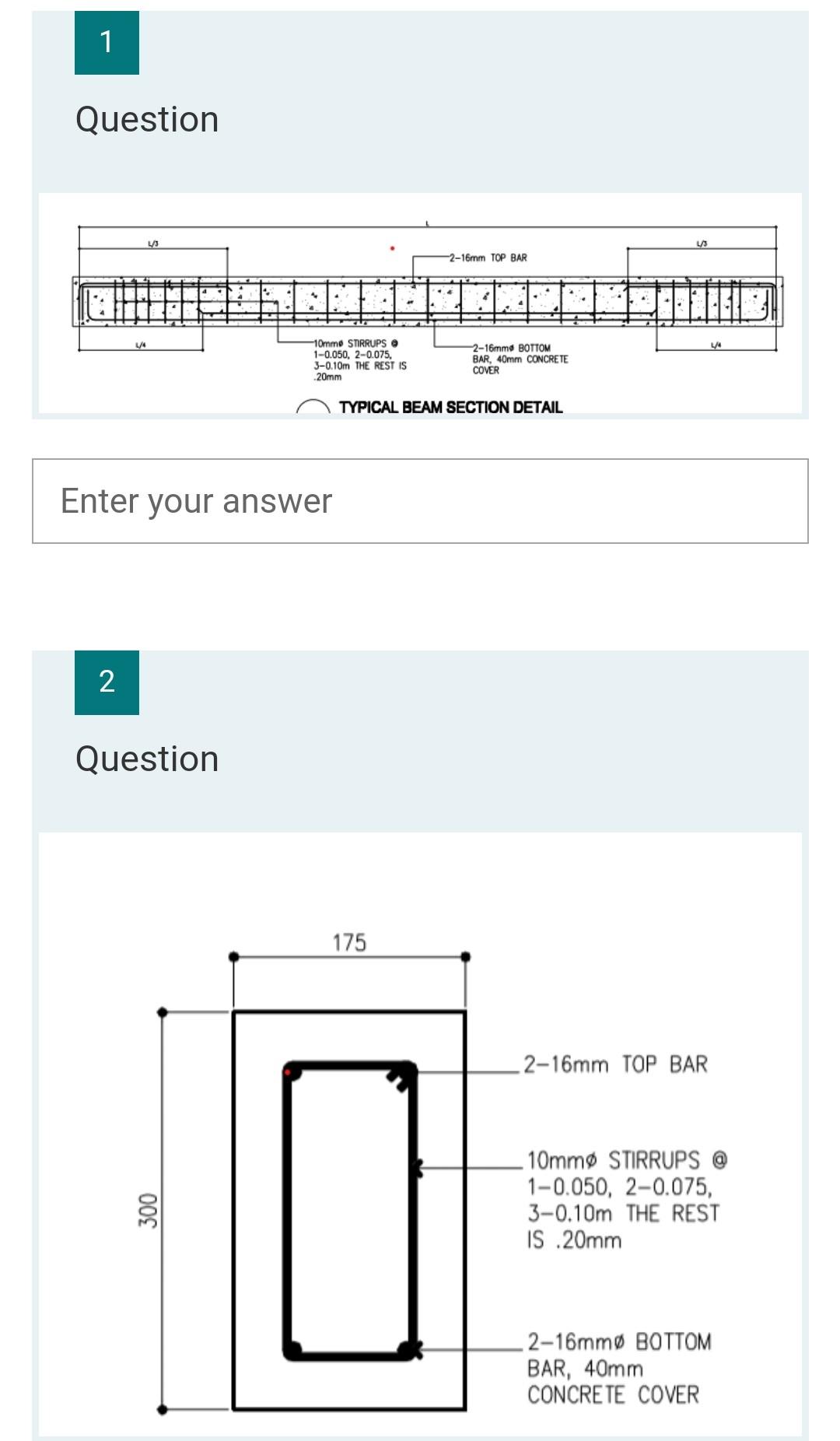 Solved Estimate the number of Steel bars needed for the main | Chegg.com