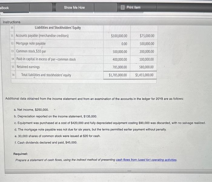 Solved Additional data obtained from the income statement | Chegg.com