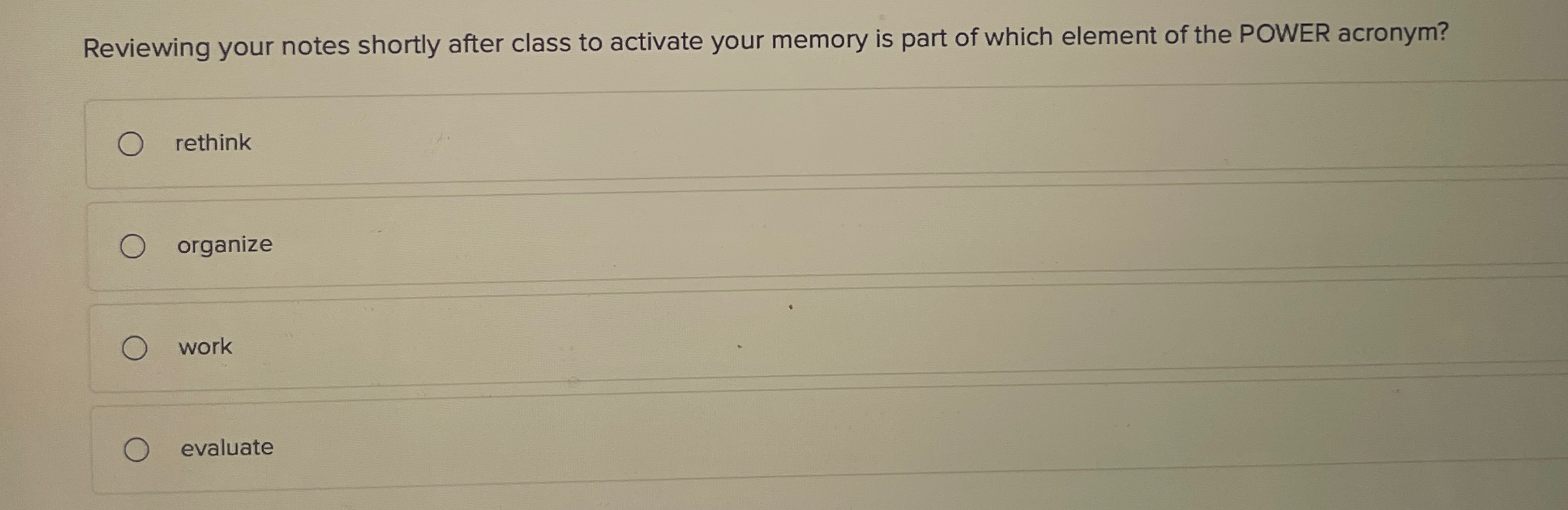 Solved Reviewing your notes shortly after class to activate | Chegg.com