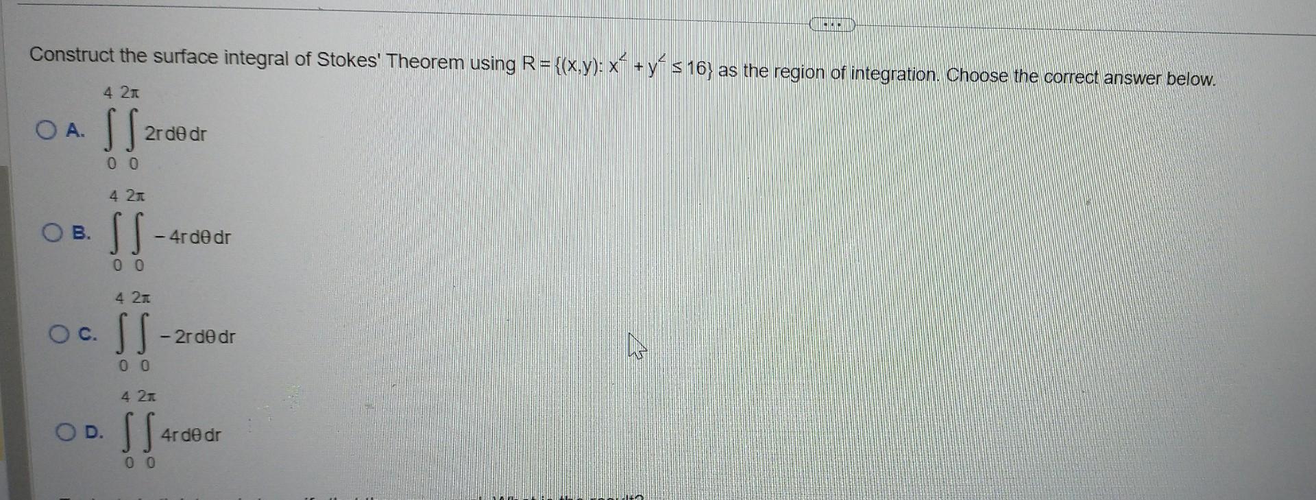 Solved Verify that the line integral and the surface | Chegg.com