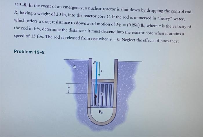 *13-8. In the event of an emergency, a nuclear | Chegg.com