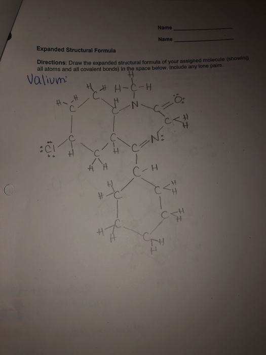 Solved Name Name Expanded Structural Formula Directions: | Chegg.com