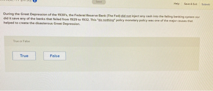 Solved Saved Help Save & Exit Submit During the Great | Chegg.com