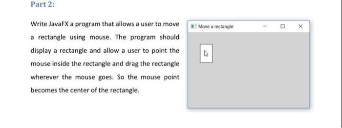 Solved Part 2: Write JavaFX a program that allows a user to | Chegg.com