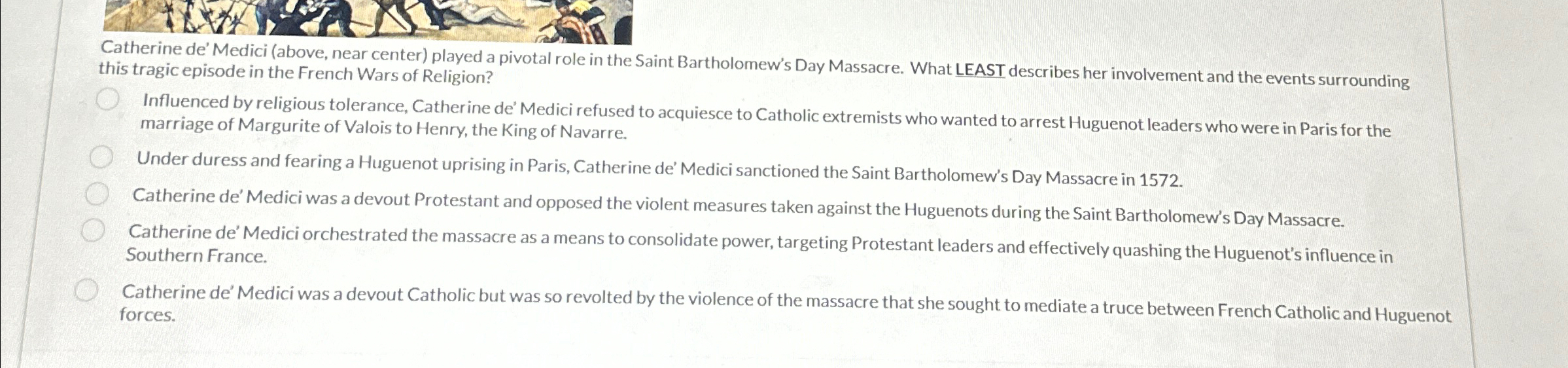 Solved Catherine de' ﻿Medici (above, ﻿near center) ﻿played a | Chegg.com