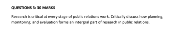 Solved QUESTIONS 3: 30 MARKS Research is critical at every | Chegg.com