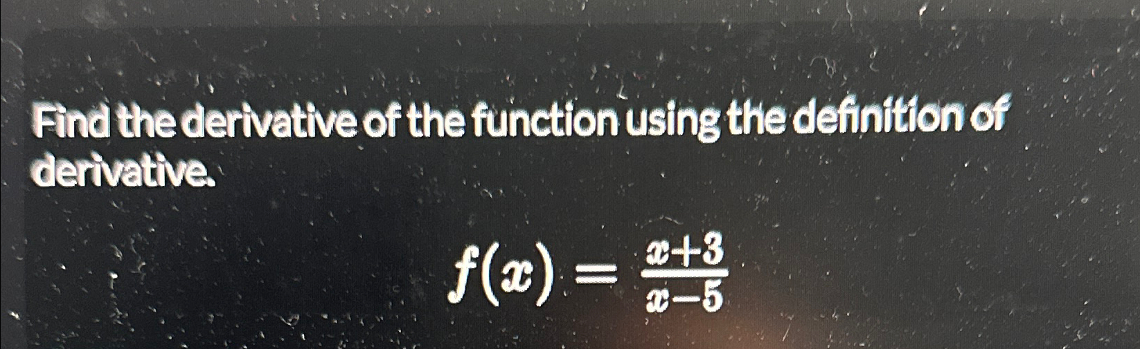 Solved Find the derivative of the function using the | Chegg.com