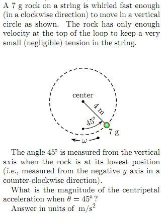 Solved A 7 g rock on a string is whirled fast enough (in a | Chegg.com