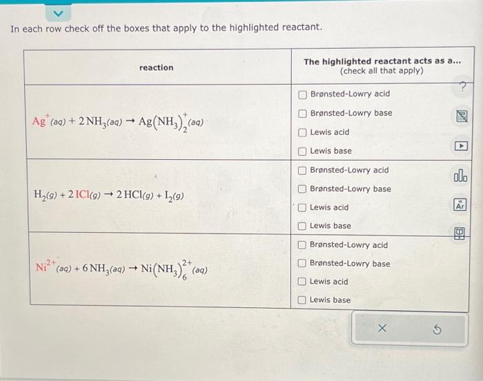 Solved = O ACIDS AND BASES Identifying Lewis acids and... In | Chegg.com