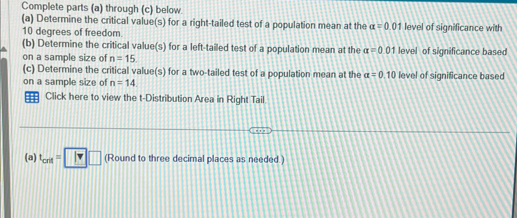 Solved Complete parts (a) ﻿through (c) ﻿below.(a) ﻿Determine | Chegg.com