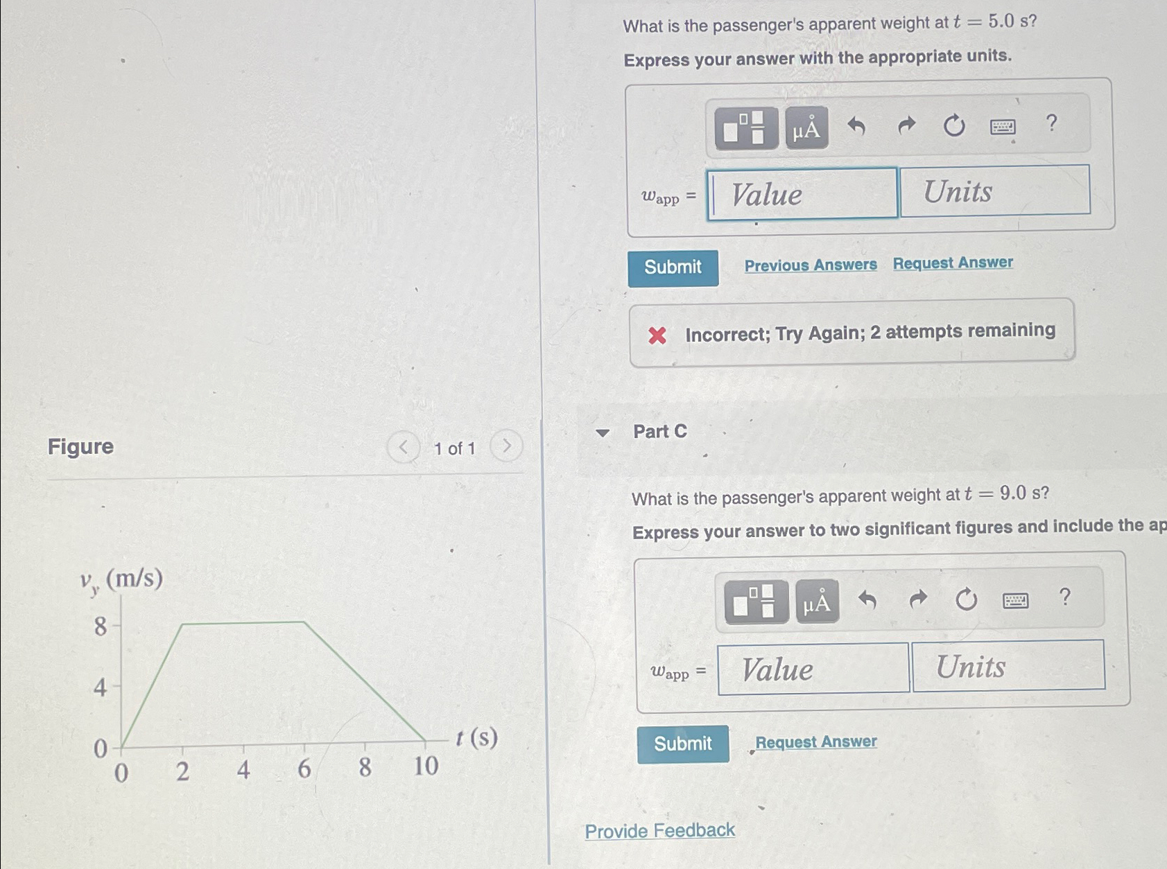 What is the passenger's apparent weight at | Chegg.com