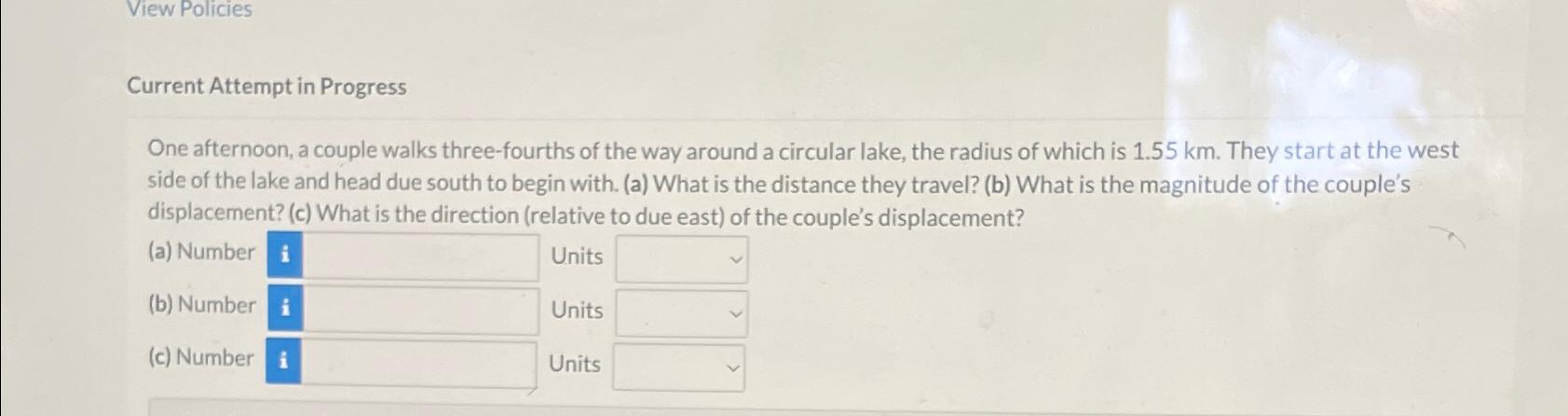 Solved View PoliciesCurrent Attempt in ProgressOne | Chegg.com
