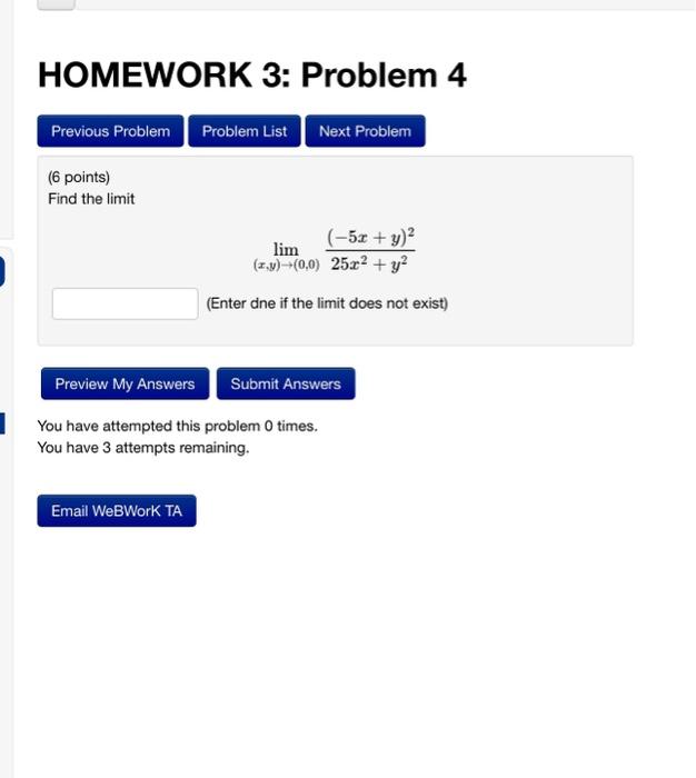 Solved 6 Points Find The Limit