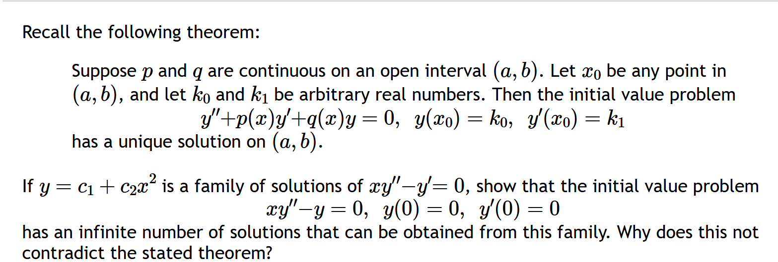 Solved Recall the following theorem:Suppose p ﻿and q ﻿are | Chegg.com