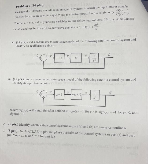 Solved Problem 1 ( 30 pts.): Consider the following | Chegg.com
